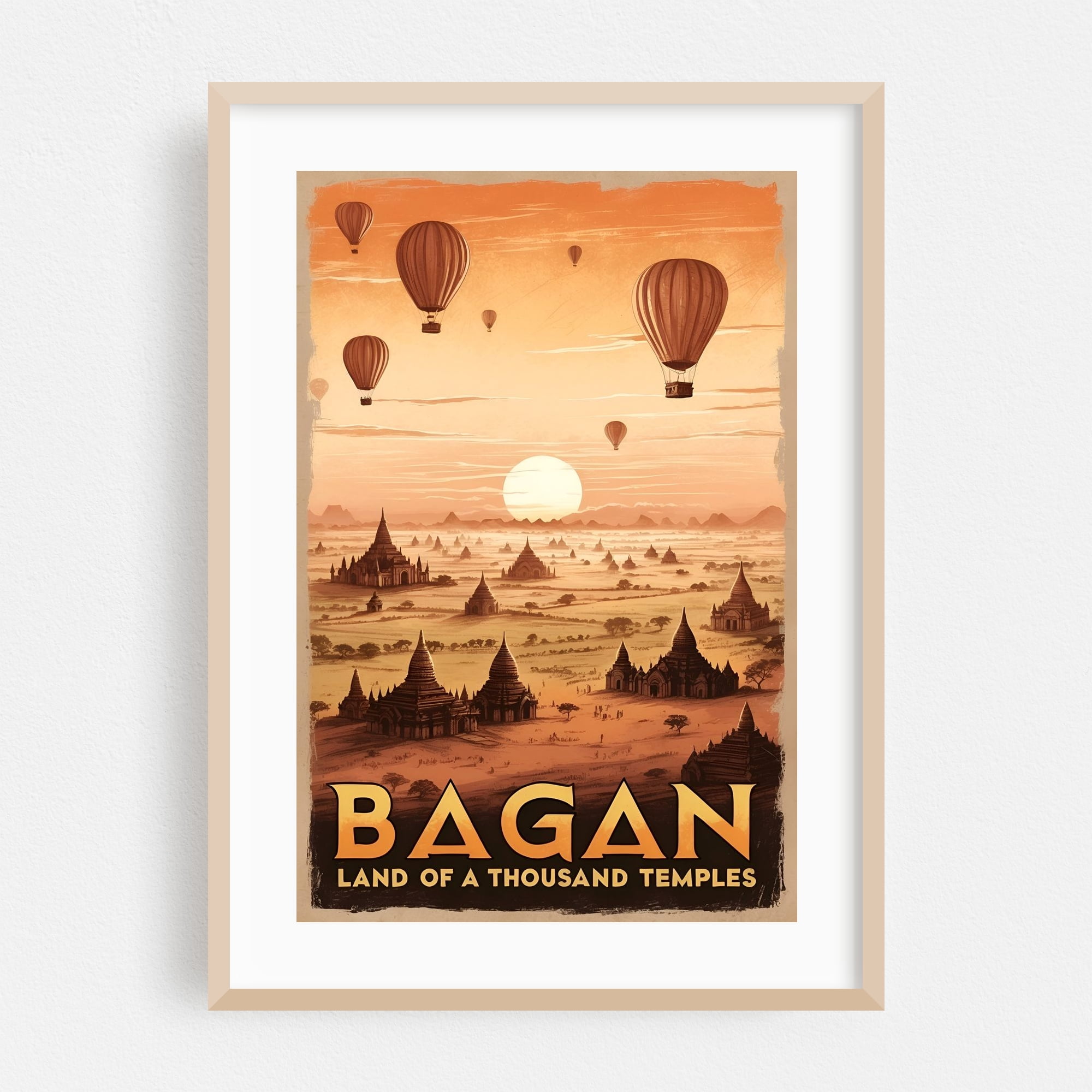 Explore Bagan: A Timeless Wonder Captured in Art - Old Bagan Mandalay ...