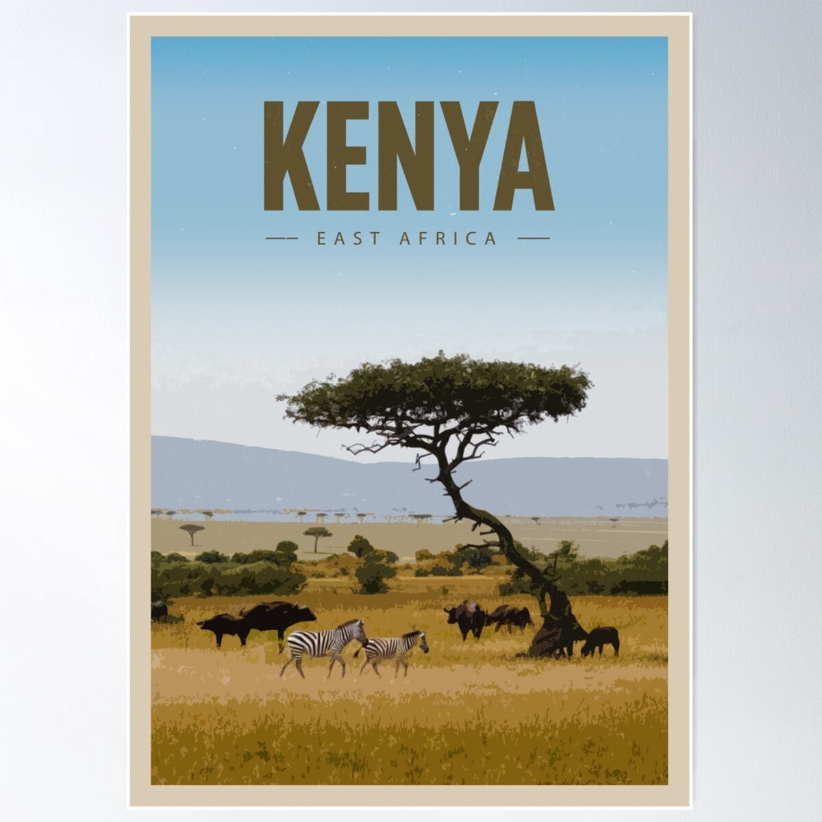 Explore Kenya Poster, 24x36 UNFRAMED - Walmart.com