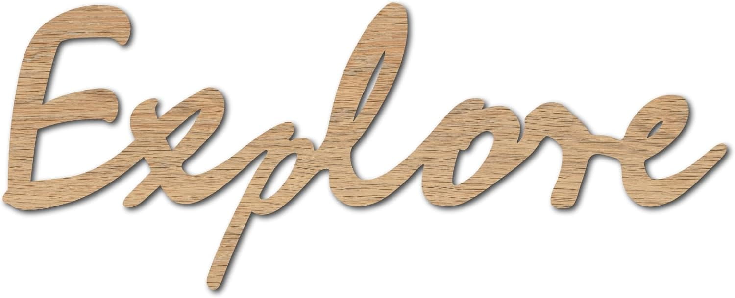 Explore Laser Cut Wood Letter Sign Wall Decor Cutouts Unfinished Wooden ...