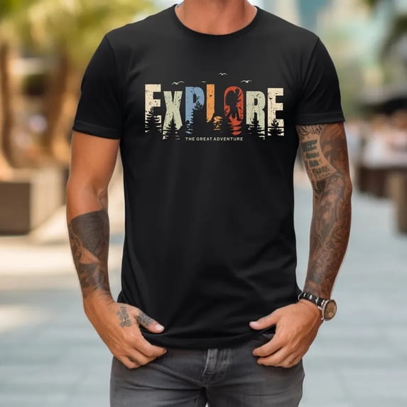 Explore Nature Adventure Design T-Shirt - Walmart.com