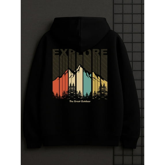 Explore Outdoors hoodies & sweatshirt Camping mens machine washable ...