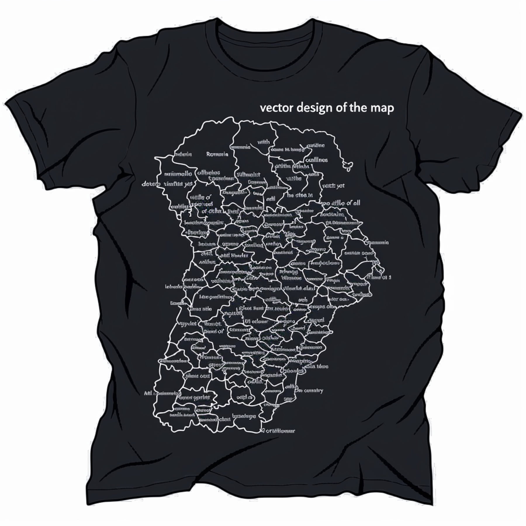 Explore Romania's Beauty: Minimalist Map Outline T Shirt with Visited ...