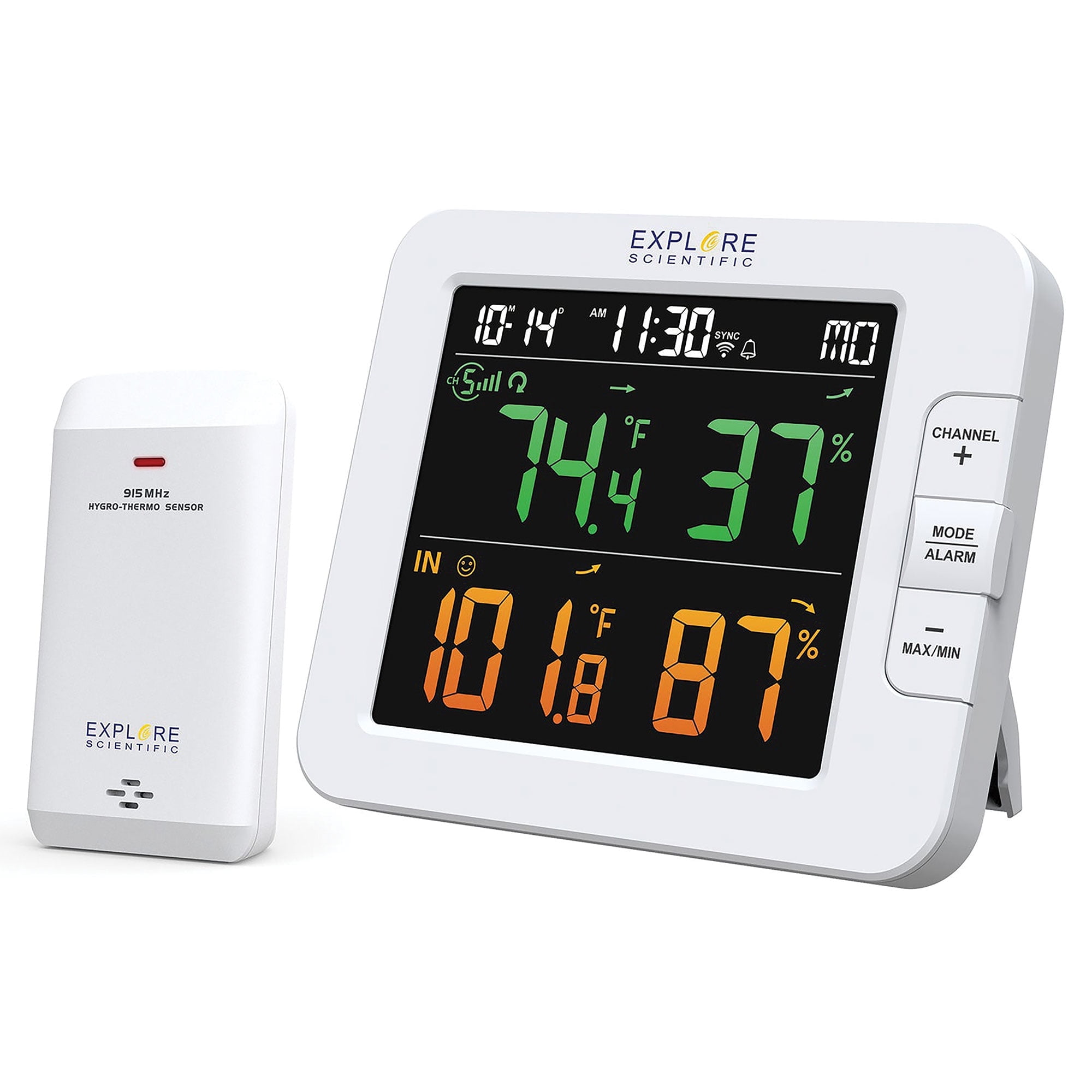 Explore Scientific Smart Multi-Channel Weather Station, White - Walmart.com