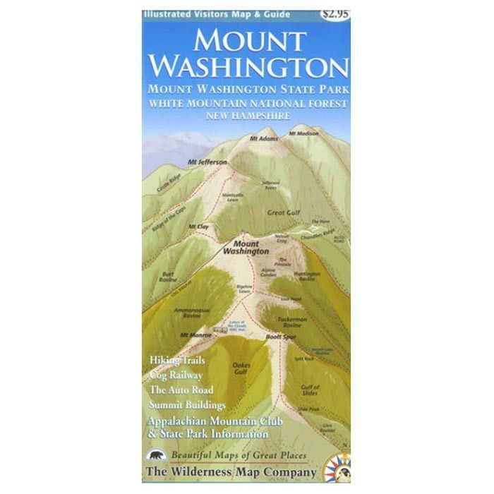 Explore the Beauty of Mt. Washington with Wilderness Map Co New England: Maps Mt. Washington Map ...
