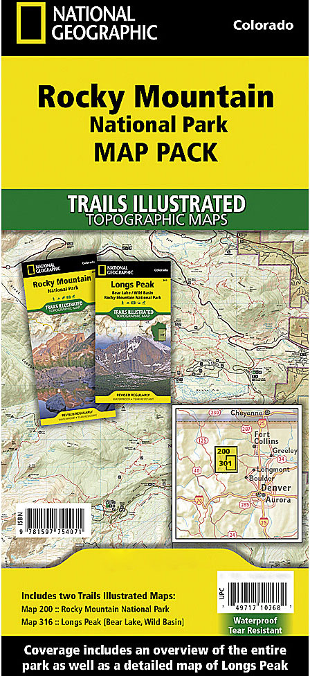Explore the Rockies: National Geographic Rocky Mountain NP Map Pack ...