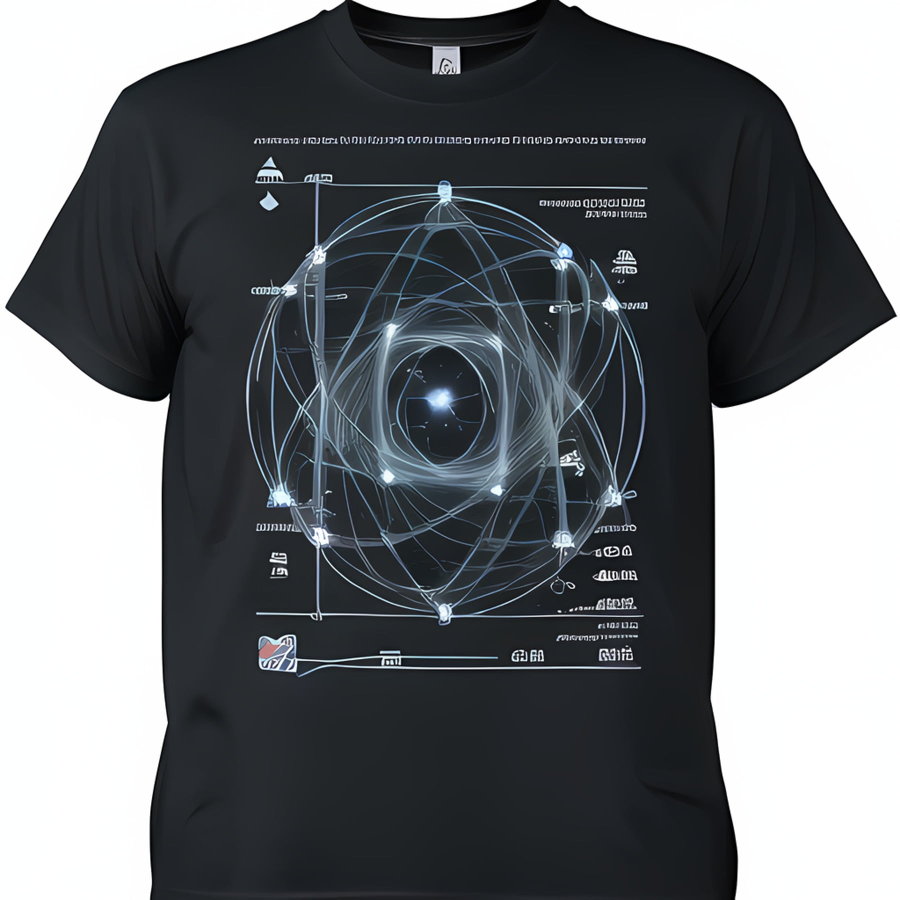 Explore the Universe with Our Dark Grey Space Themed T-Shirt Featuring ...