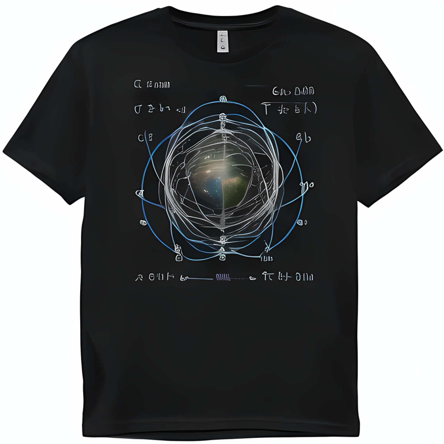 Explore the Universe with our Physics inspired Black T-Shirt featuring ...