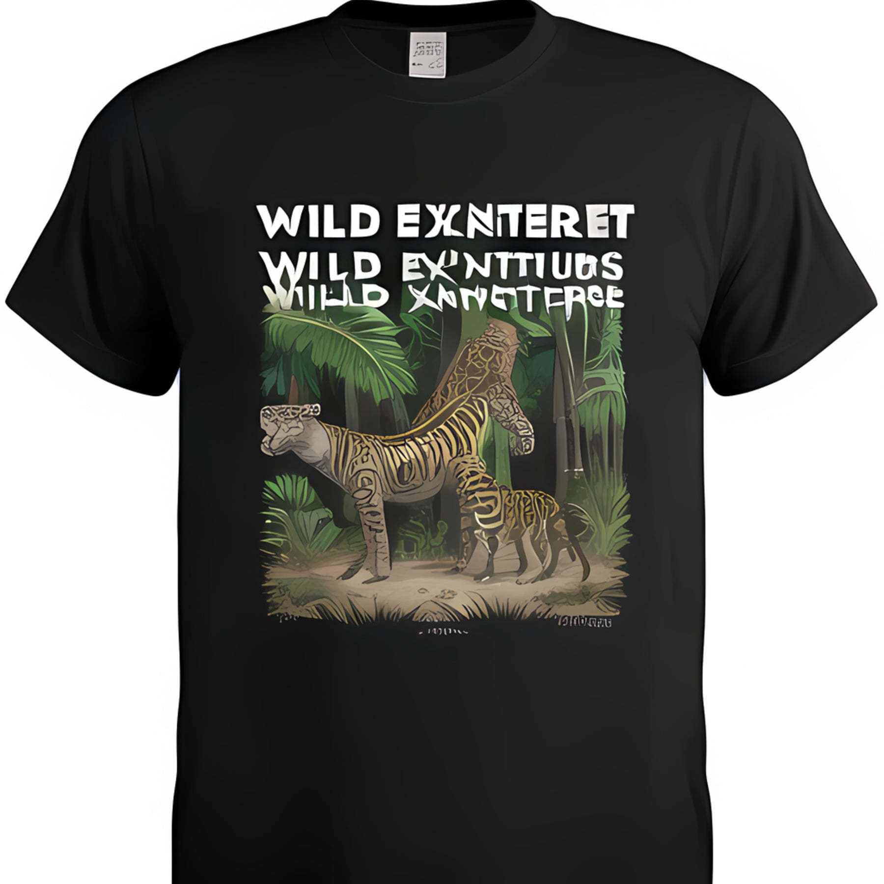 Explore the Wild with WILDRare Exztaderes Graphic Black T-Shirt ...
