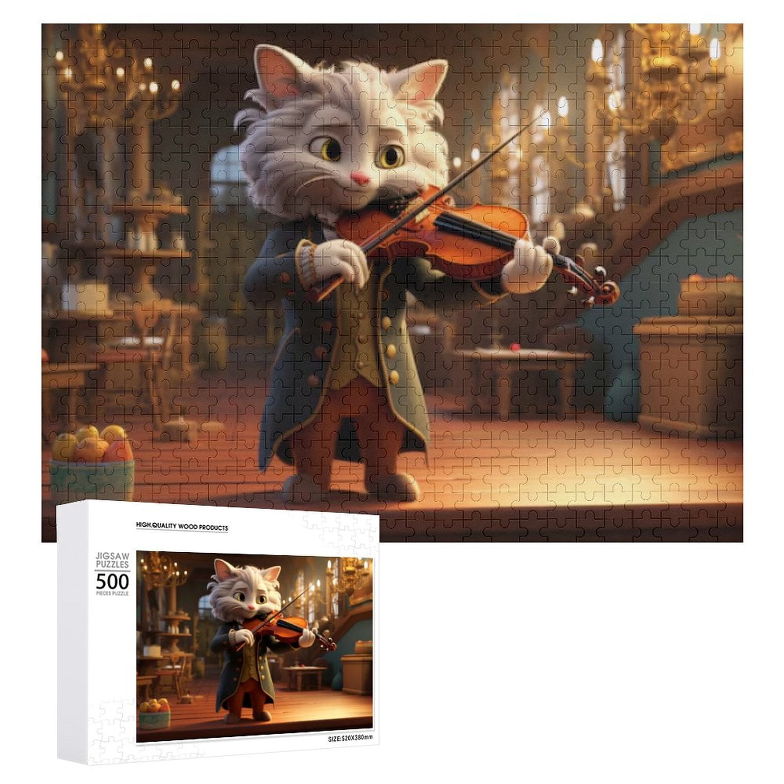 Explore the World of Animals with This 500-Piece cat Puzzle – Great for ...