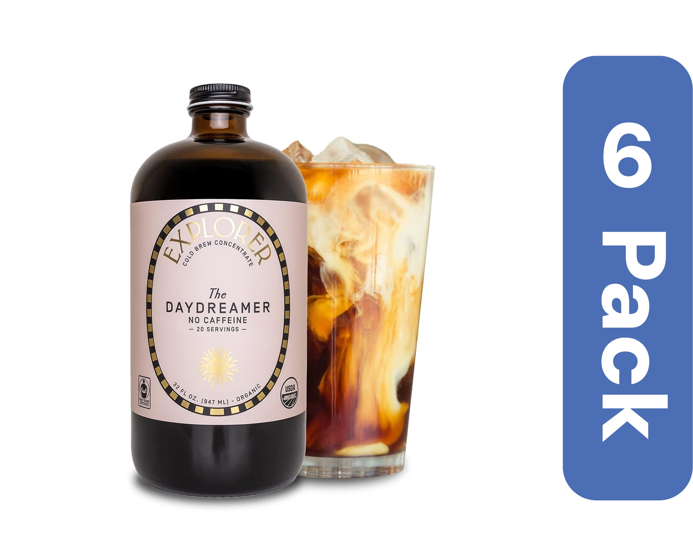 Explorer Daydreamer Cold Brew Coffee 32 fl oz (Pack Of 6) - Walmart.com