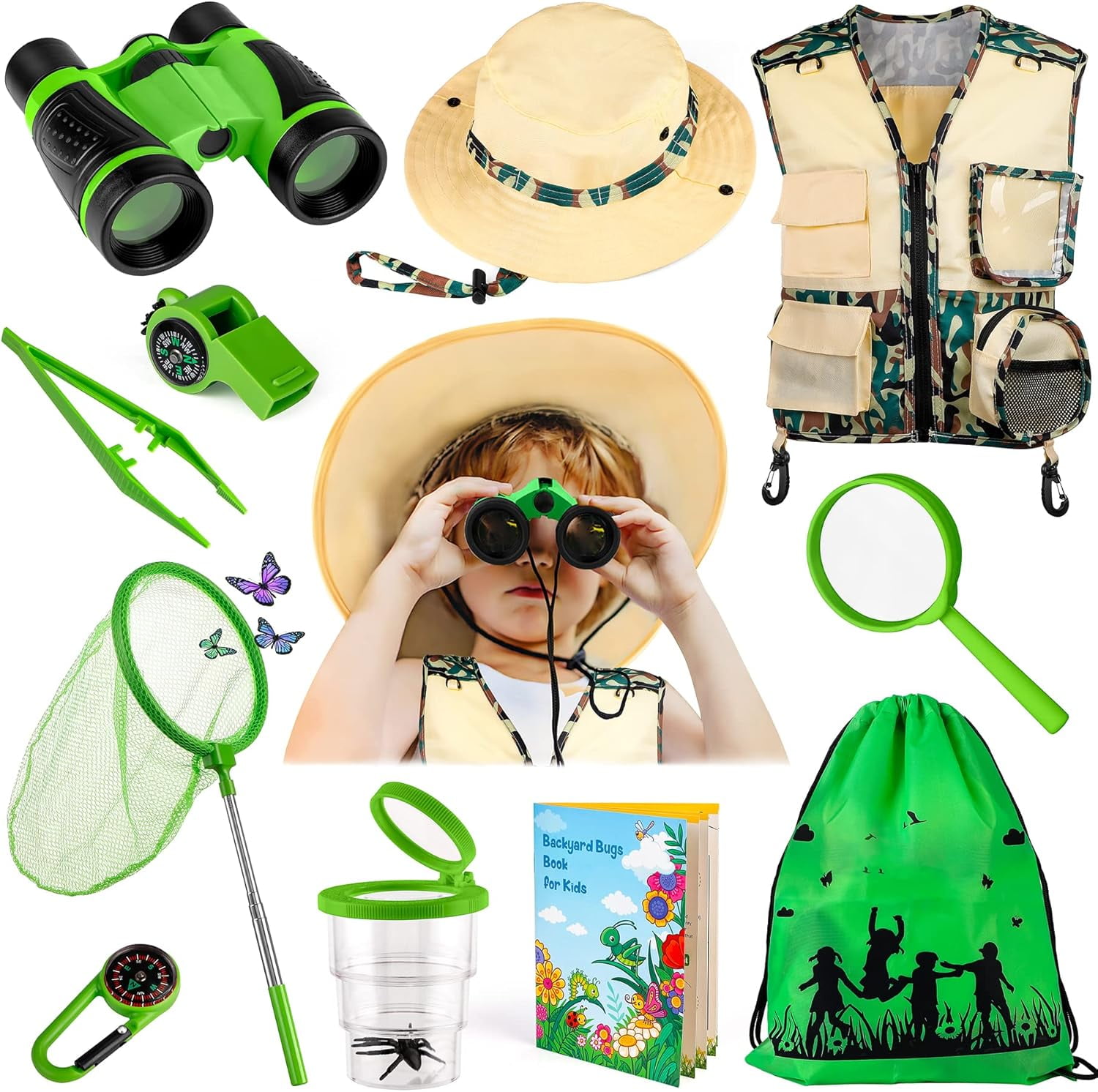 Explorer Kit & Bug Catcher Kit for Kids Outdoor Exploration for Boys ...