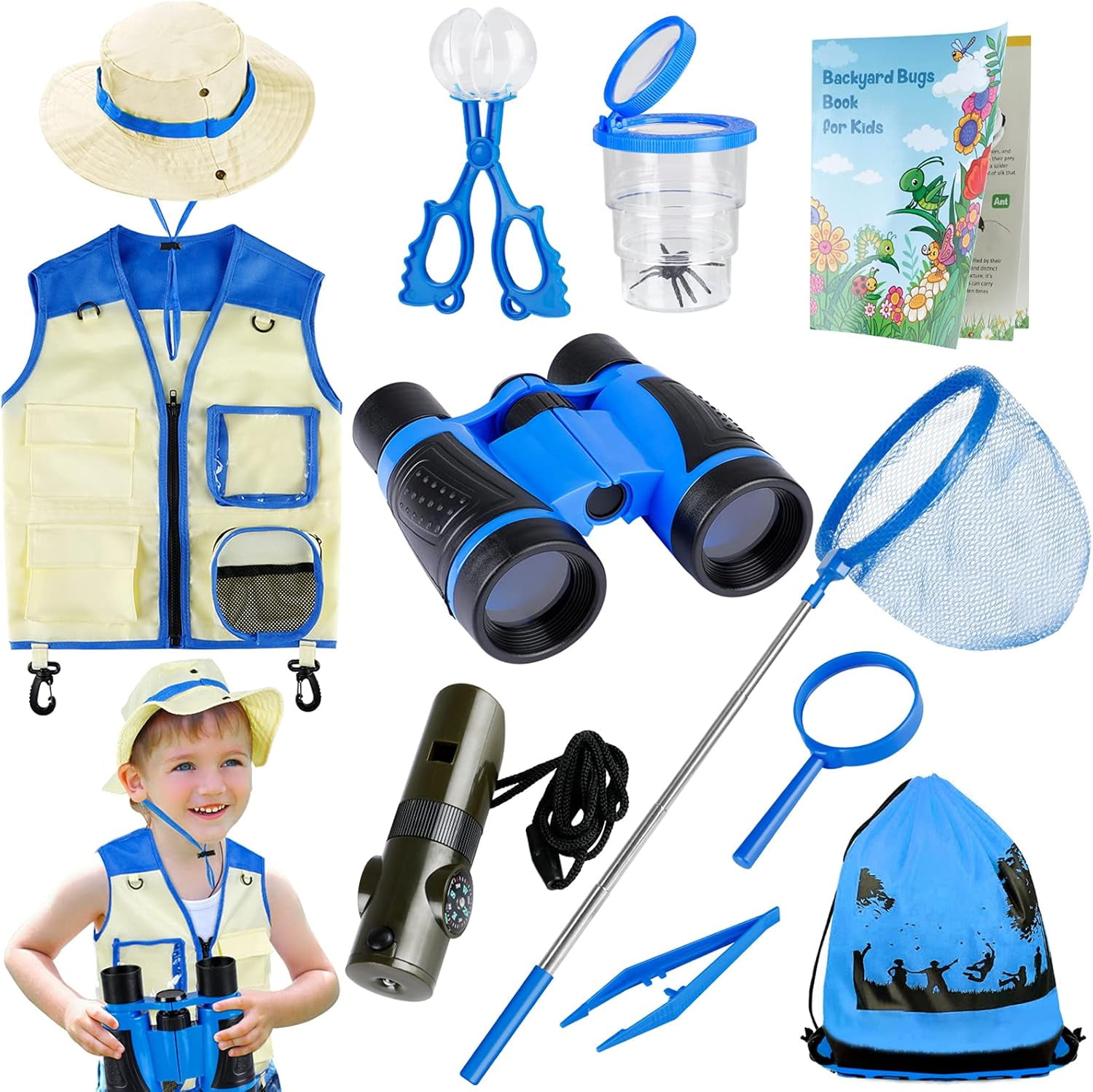 Explorer Kit & Bug Catcher Kit for Kids Outdoor Exploration for Boys ...