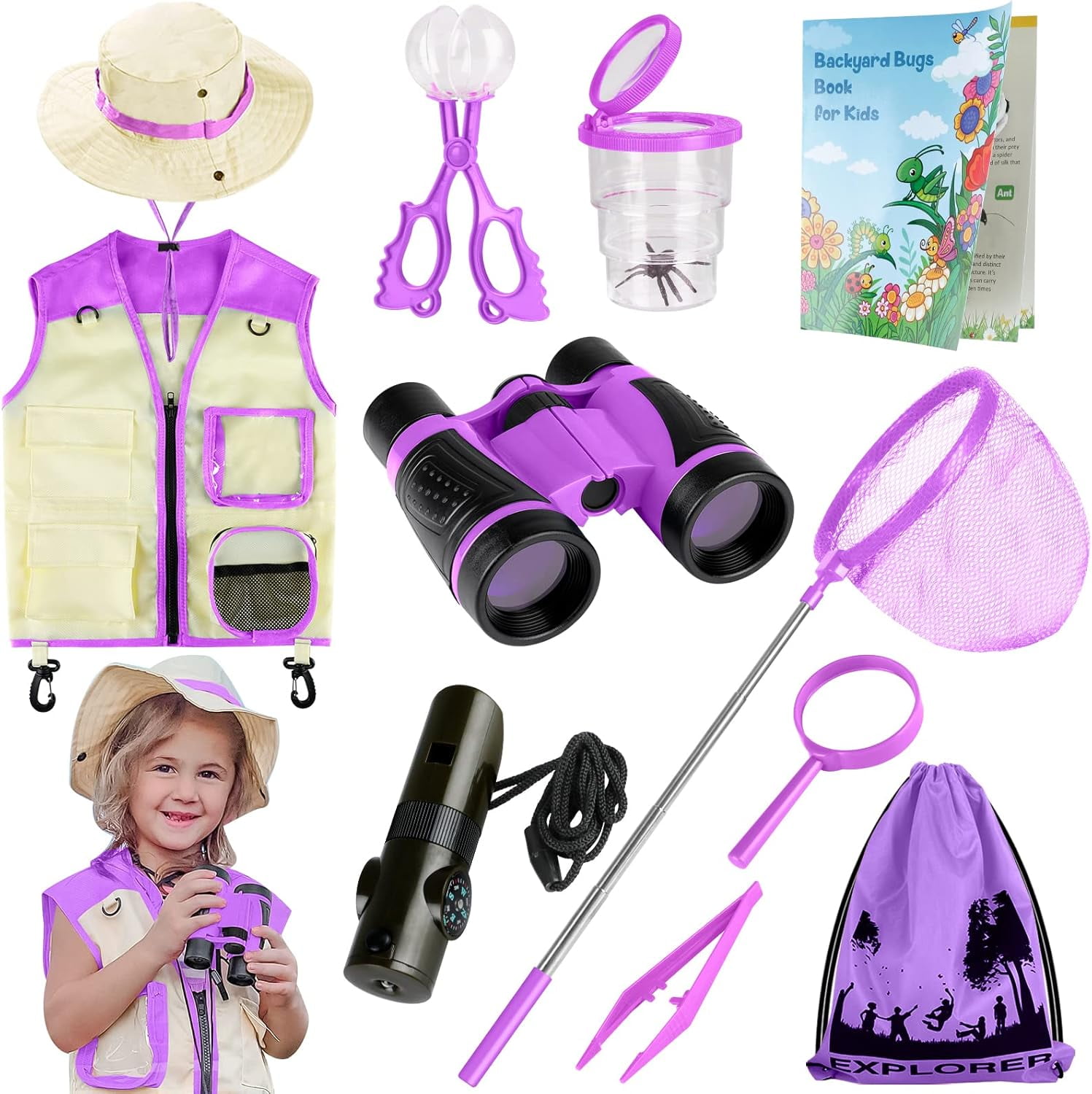 Explorer Kit & Bug Catcher Kit for Kids Outdoor Exploration for Boys ...