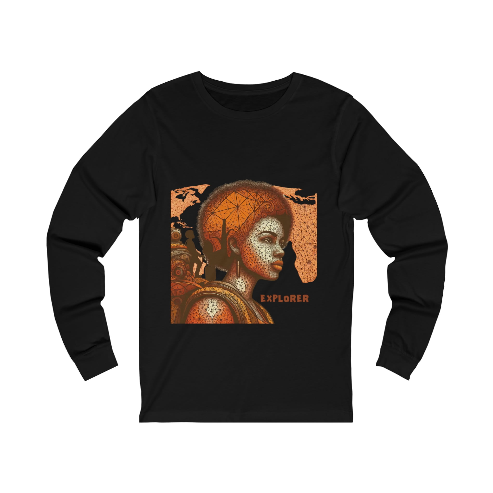 Explorer - Long Sleeve Tee Shirt - Travelers, Jetsetter, globetrotter ...