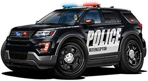 Explorer Police Interceptor Cartoon Car Wall Decal 4ft Long Graphic ...