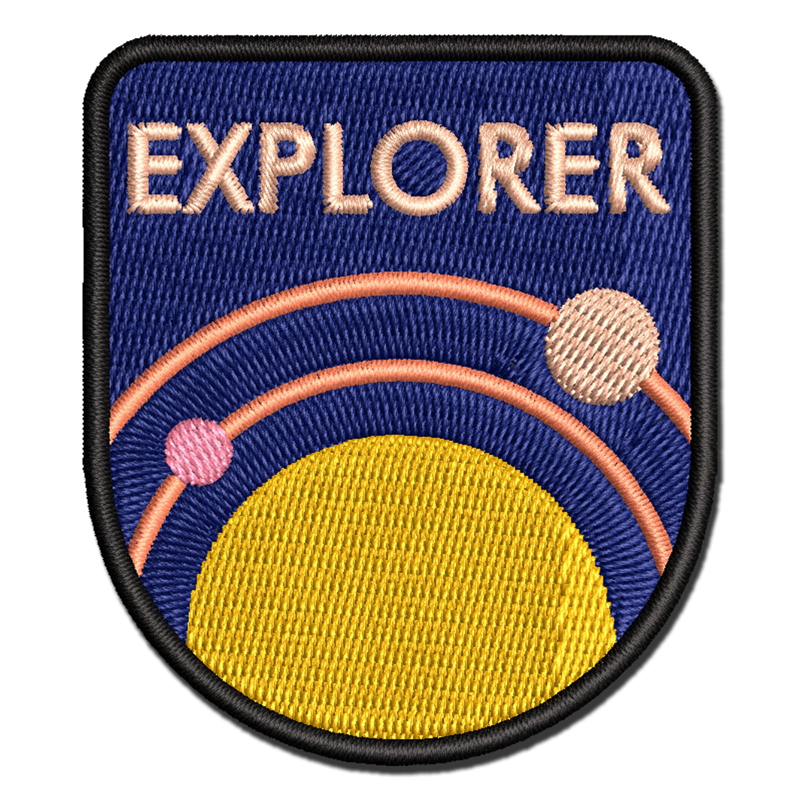 Explorer Space Solar System Science Applique Multi-Color Embroidered ...