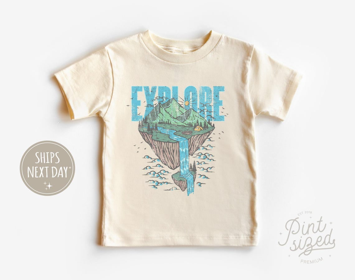 Explorer Toddler Shirt - Vintage Adventure Kids Shirt - Minimalist ...
