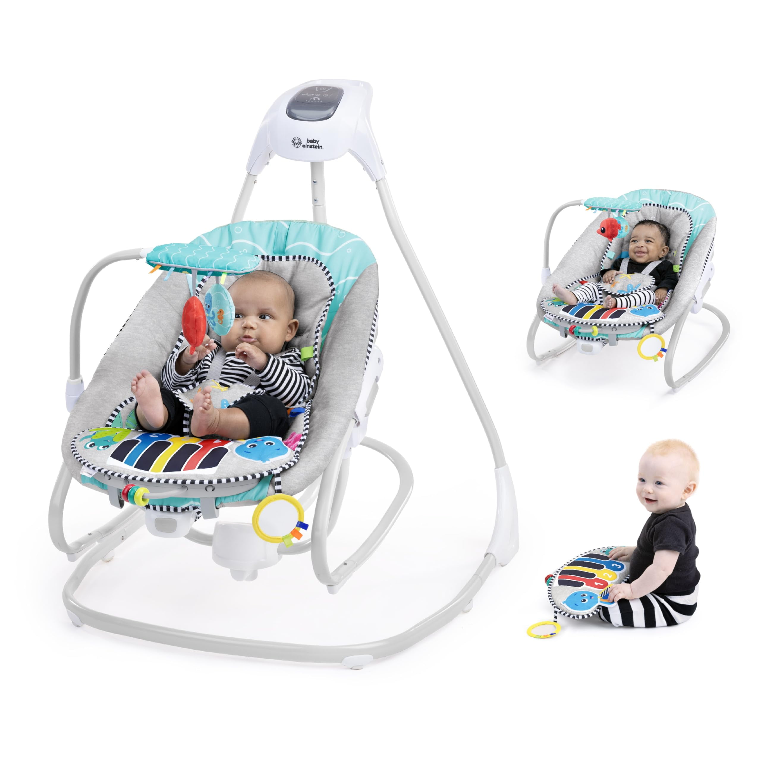 Explorers Kick To It 4-In-1 Musical Swing & Rocker, With Removable ...