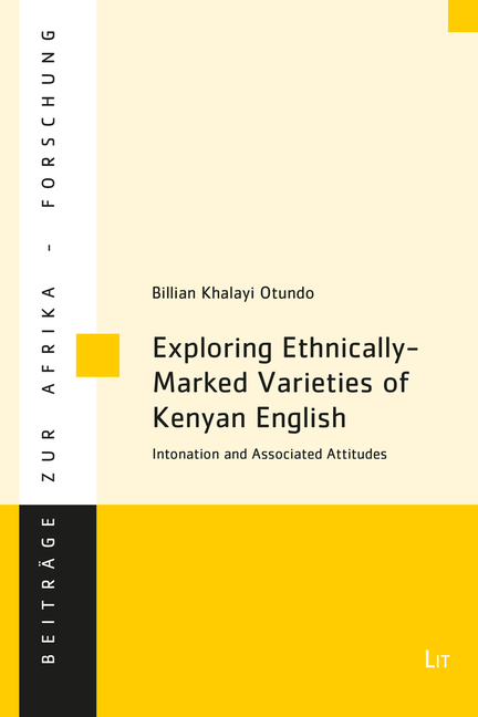 Beitrage Zur Afrikaforschung: Exploring Ethnically-Marked Varieties of ...