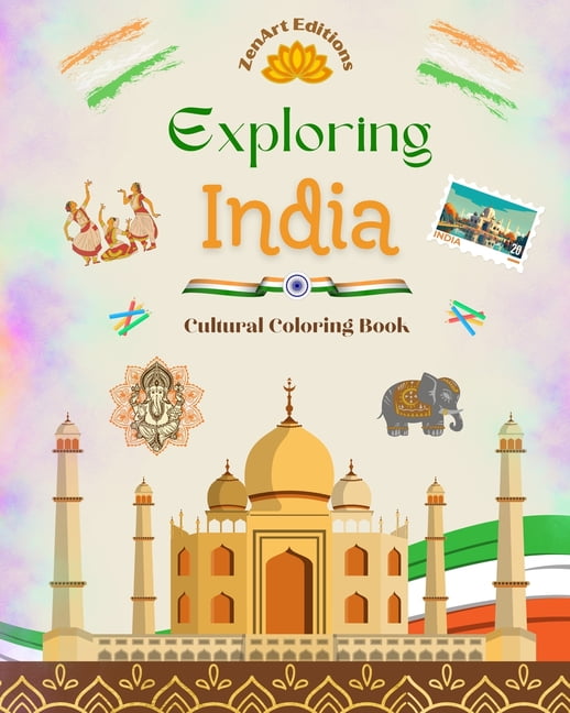 Exploring India - Cultural Coloring Book - Creative Designs of Indian ...