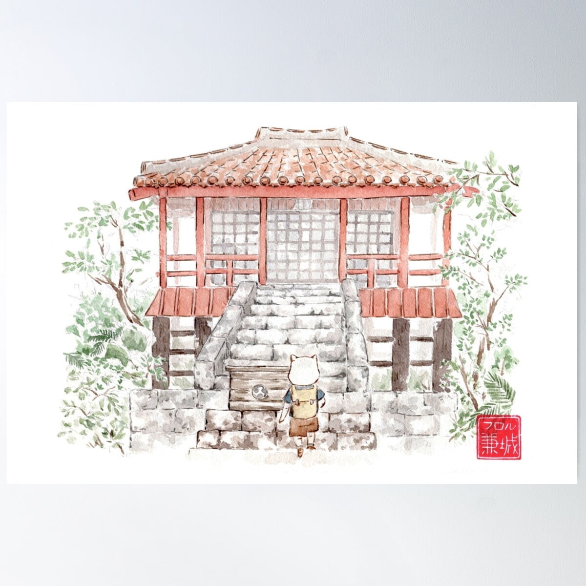 Exploring Okinawa | Sueyoshi Shrine In Shuri Poster Wall Art, Modern ...