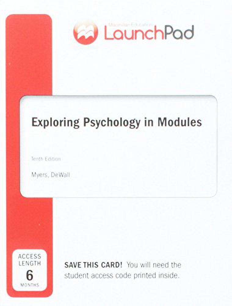 Pre-Owned Exploring Psychology in Modules Launchpad Access Code ...