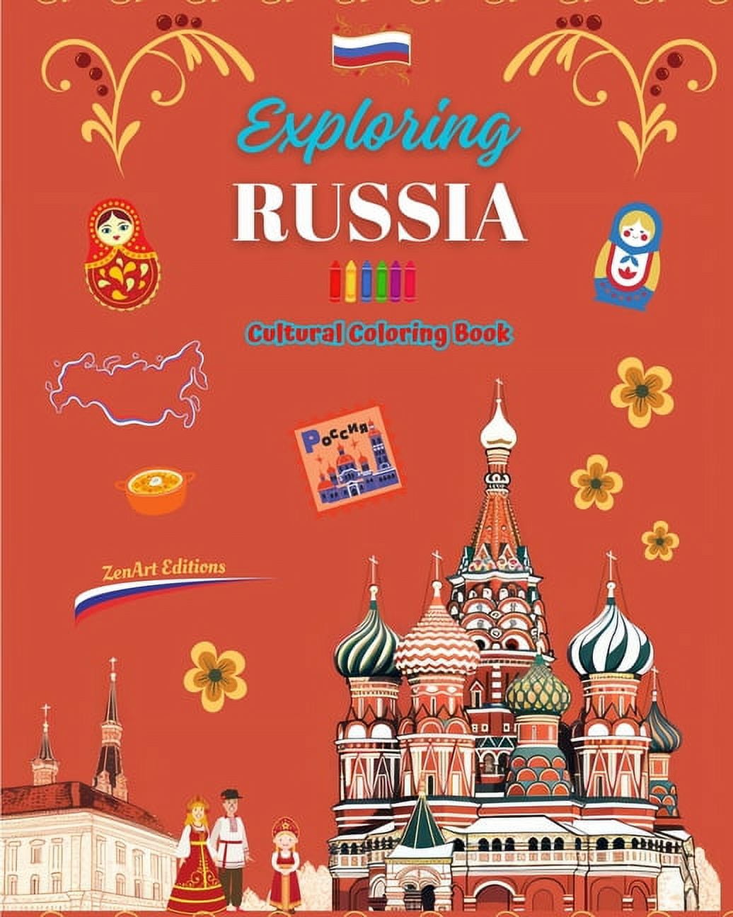 Exploring Russia - Cultural Coloring Book - Creative Designs of Russian ...