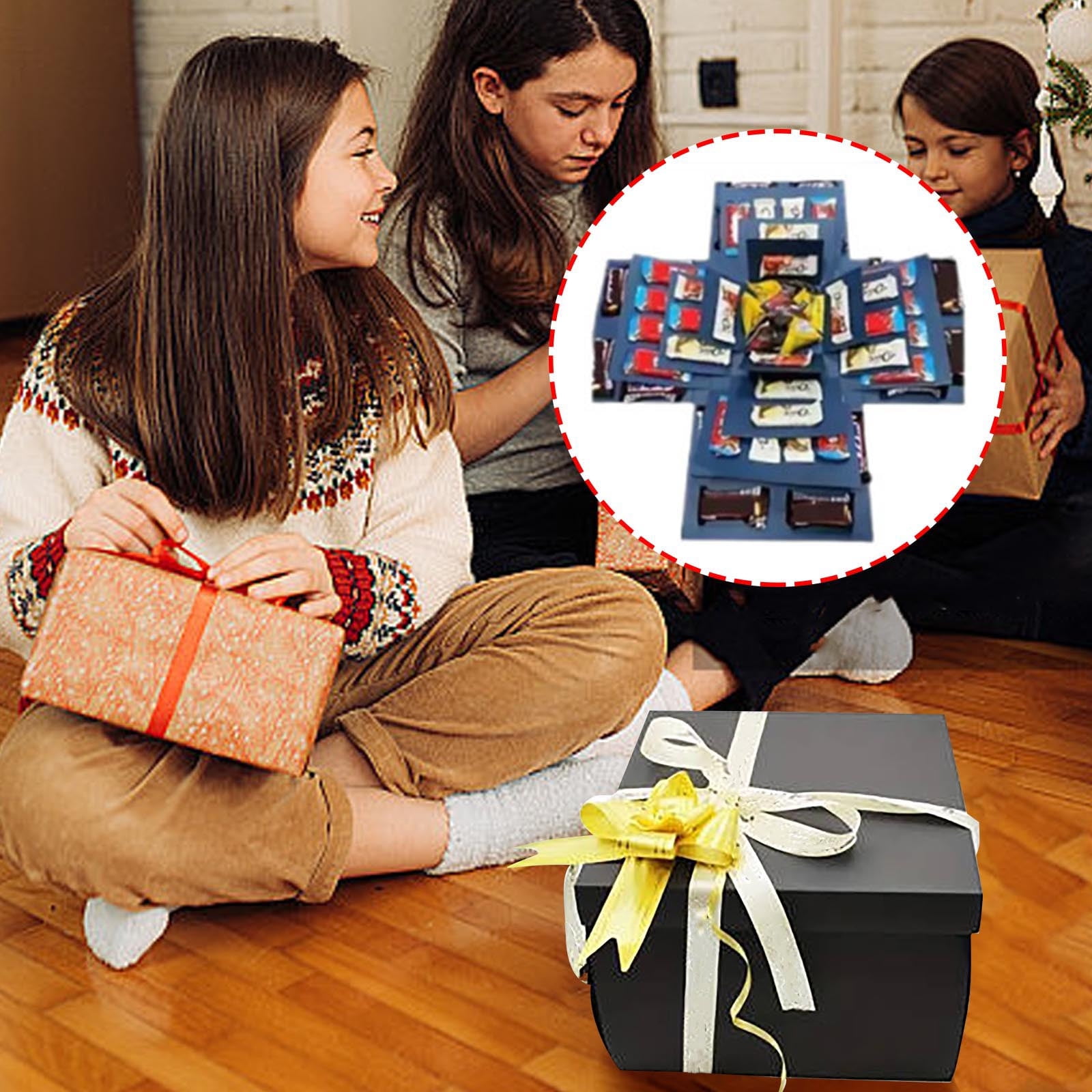 Explosion Gift Box, 5-Layer Explosion Boxes with Ribbon, Surprise Gift ...