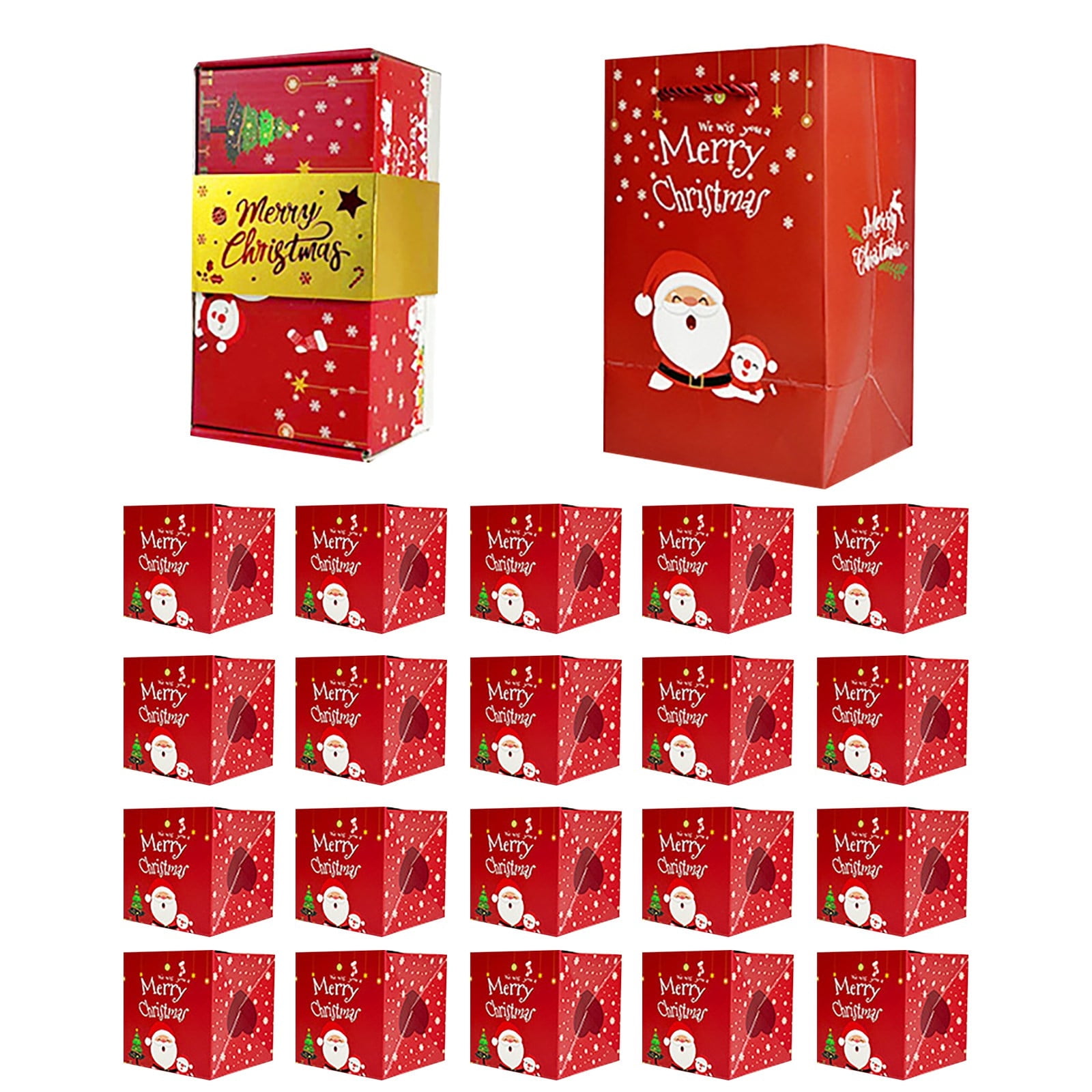 Explosion Gift Box, Merry Christmas Surprise Box Gift Boxes with 20 ...
