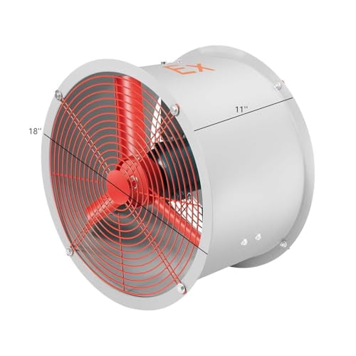 Explosion Proof Fan 16'' Utility Blower Fan 370W 1342 CFM High Velocity ...
