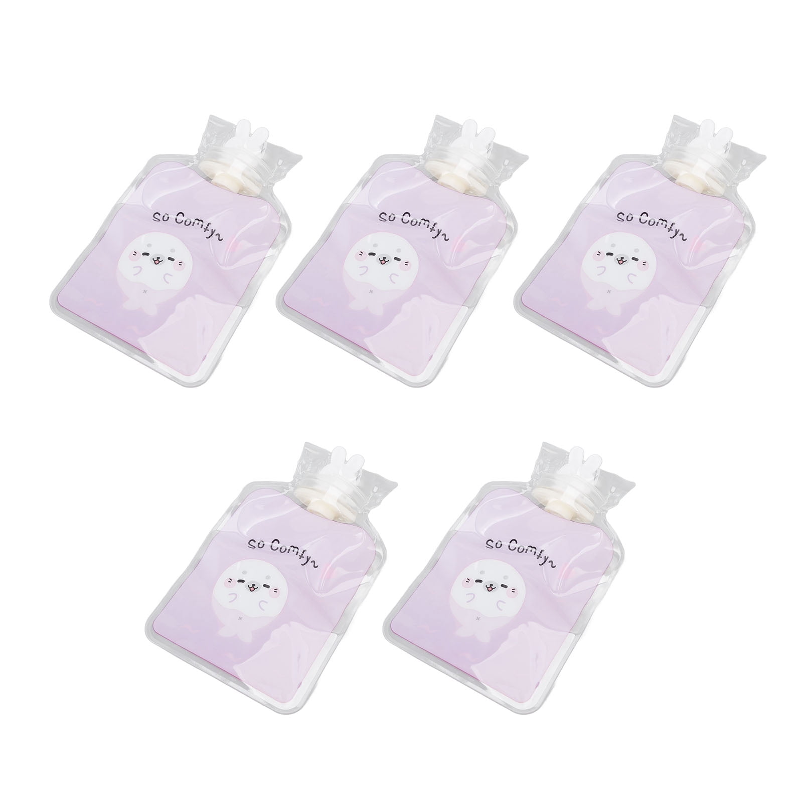 Explosion,Proof PVC Hot Water Bag, 5 Piece Set With Wide Mouth For Easy ...