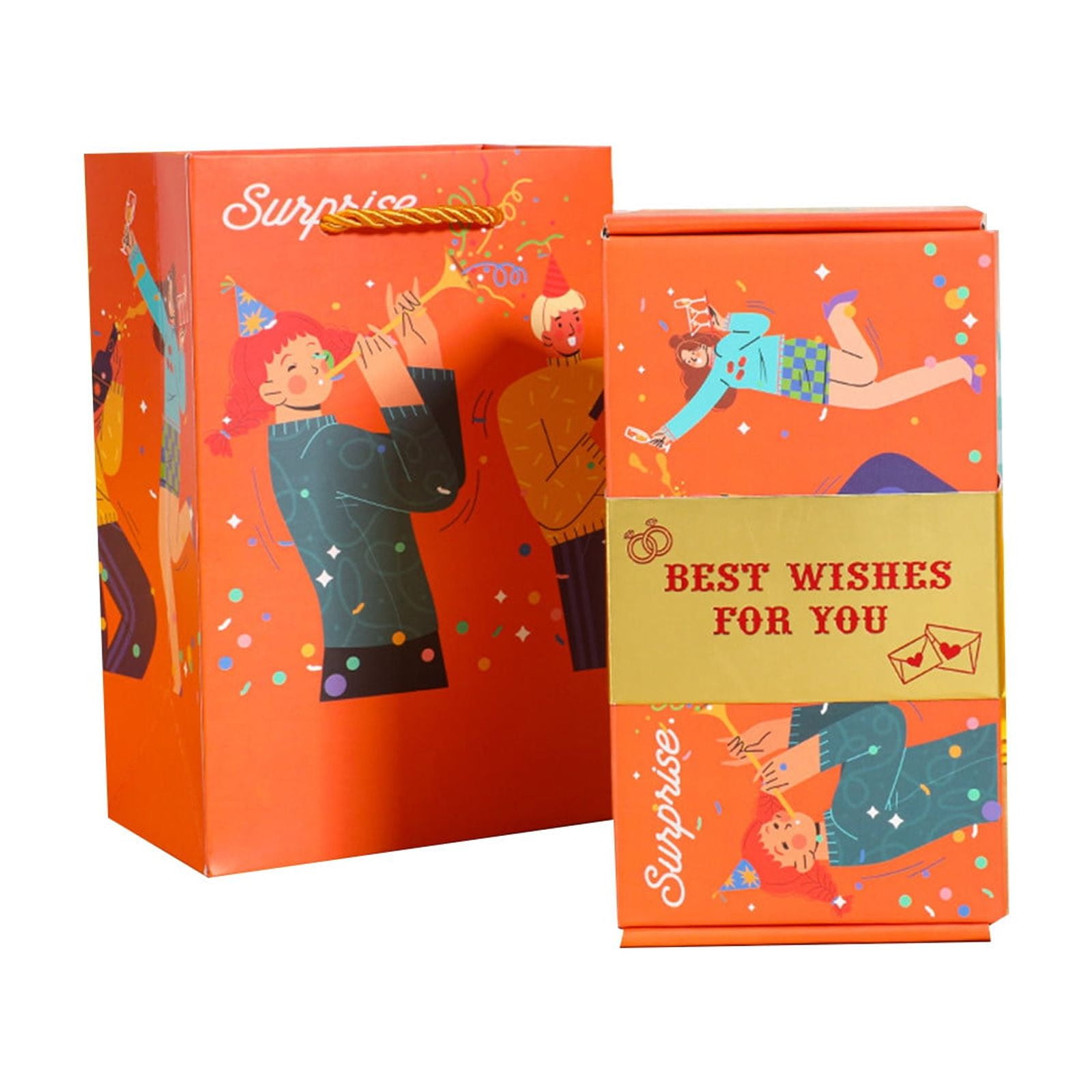 Explosion Surprise Gift Box for Money, DIY Gift Box with Confetti ...