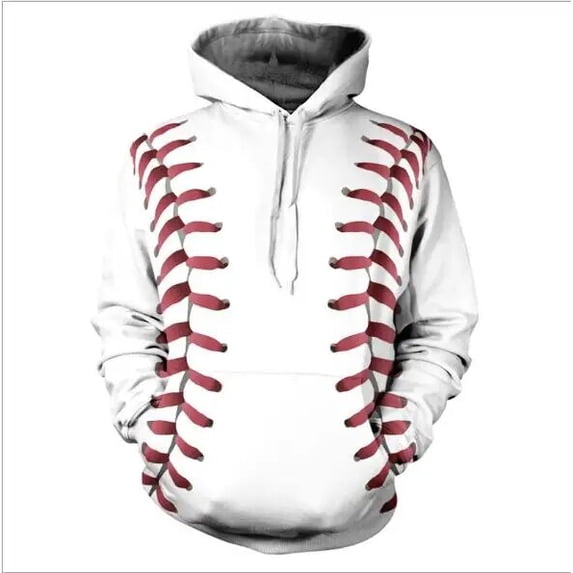 Explosion models 3D printing sweater men's baseball clothing with long ...