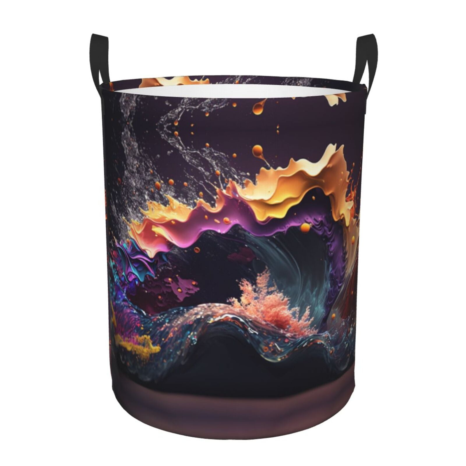Explosive Fluid Splash Art Laundry Basket, Laundry Hamper, Dirty ...