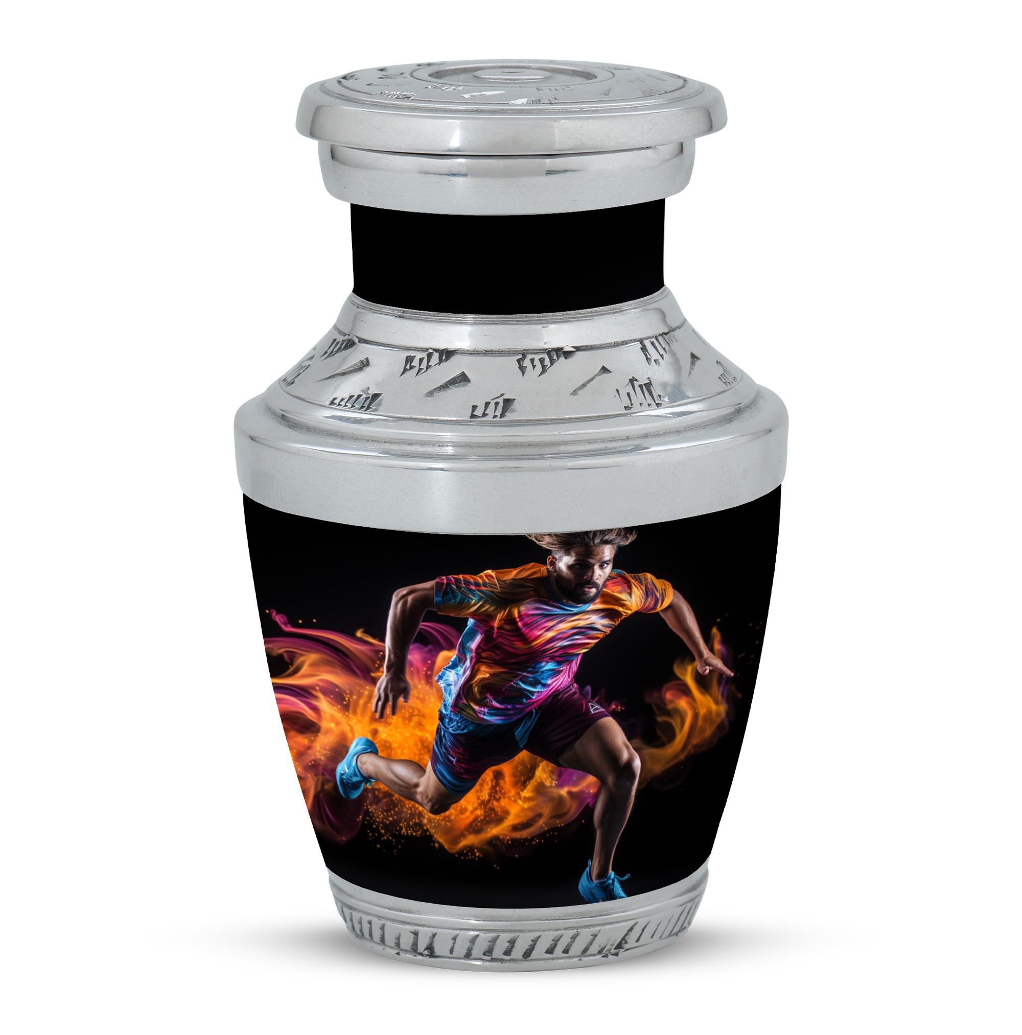 Explosive Sprinter Artwork Cherished Harmony - Miniature Urn for ...