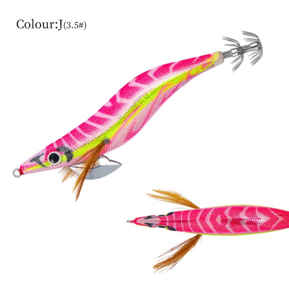 Explosive hook 2023 10g/15g/19g Jigs Fishing tackle 3.0# Hook Squid hook Wood shrimp lures ...