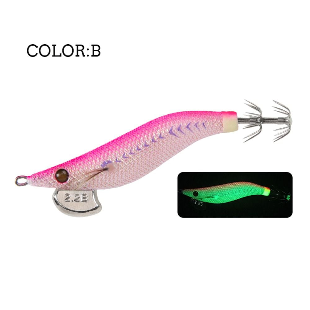 Explosive hook 2023 Jigs 6g/8g 1.8# 2.2# Fishing tackle Squid hook Wood ...