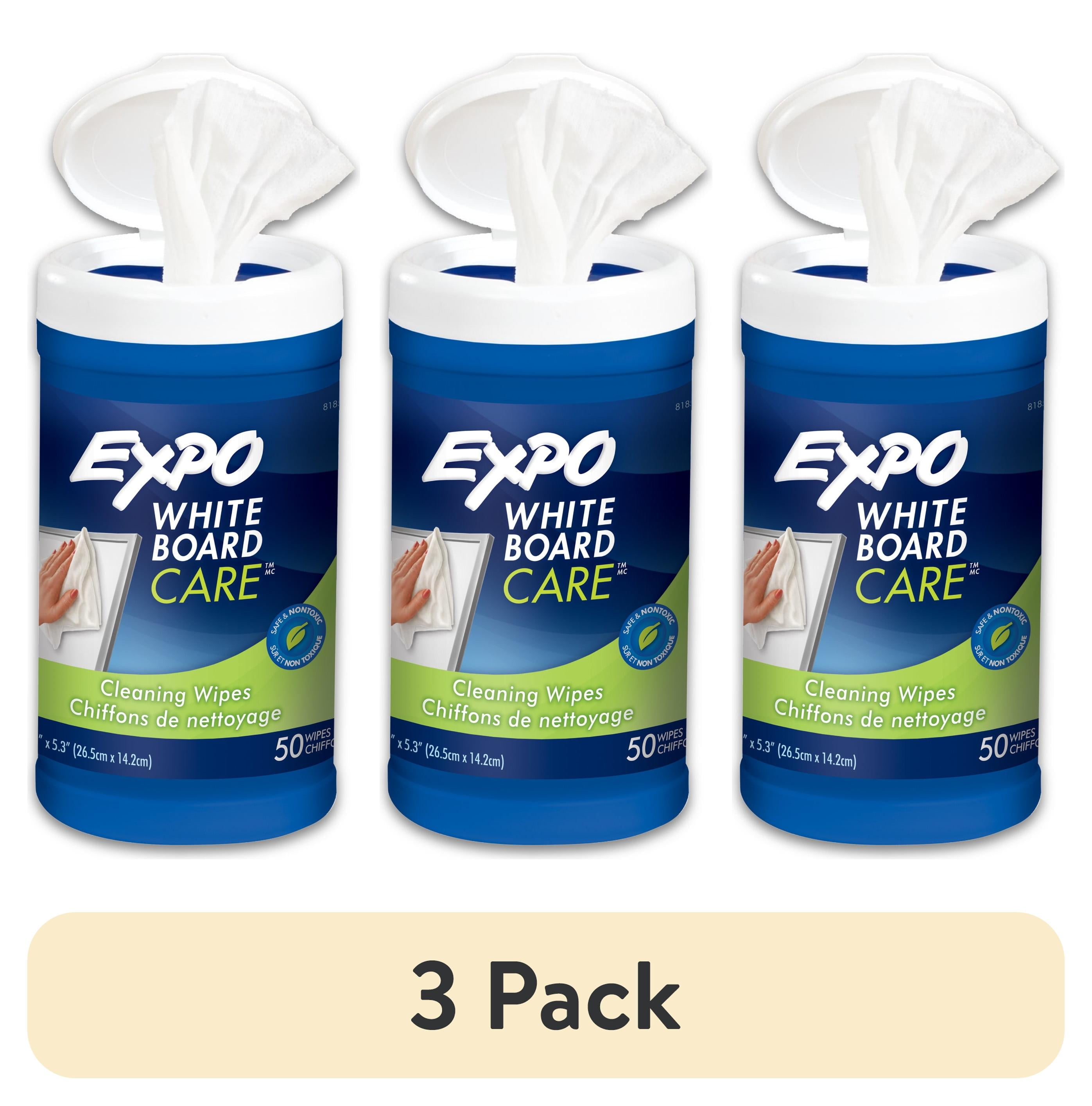 (3 pack) Expo Dry Erase Board Cleaning Wet Wipes, 50 Count, Dry Erase ...