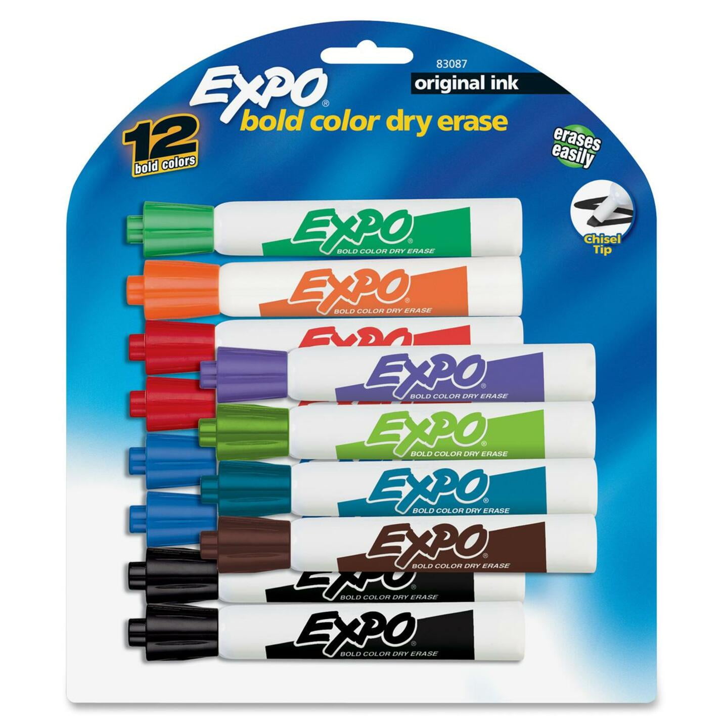 Expo Original Non-Toxic Dry Erase Marker, Chisel Tip, Assorted Color ...