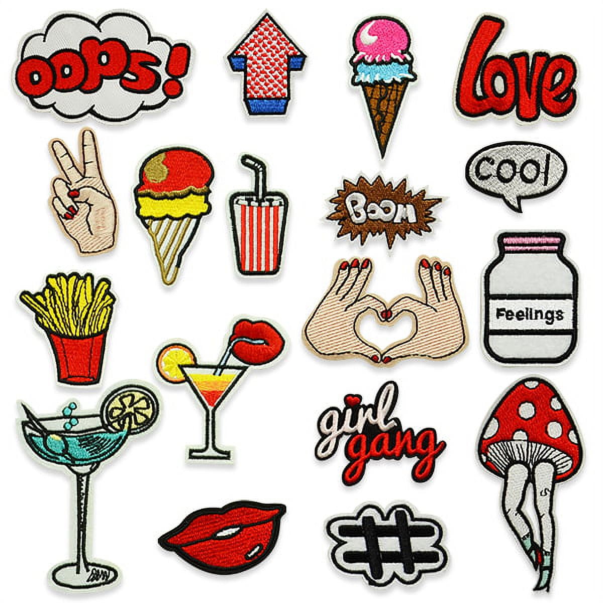 Expo Int'l 19 PC The Big Milly Iron-On Embroidered Applique/Patch Patch Collection - Walmart.com