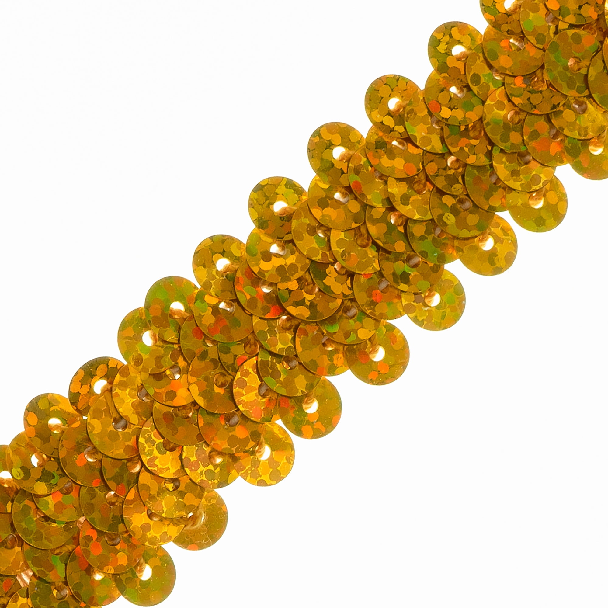 Expo Int'l 20 yards of 2 Row 7/8" Starlight Hologram Stretch Sequin ...
