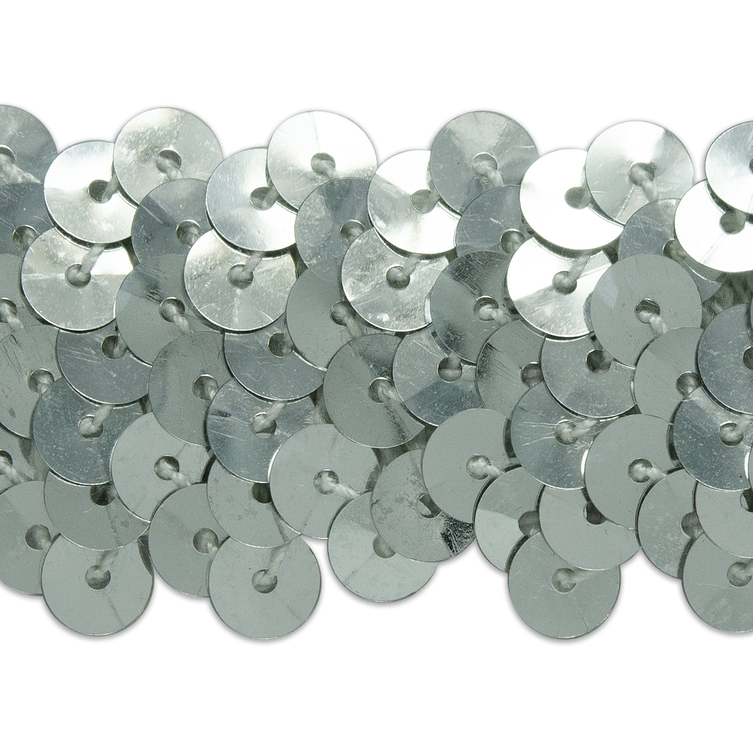 Expo Int'l 20 yards of 3 Row 1 1/4" Metallic Stretch Sequin Trim ...