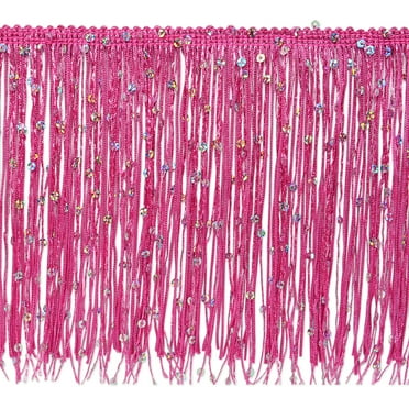 3" Chainette Fringe Trim, Polyester, Decorative, Versatile for Costumes ...