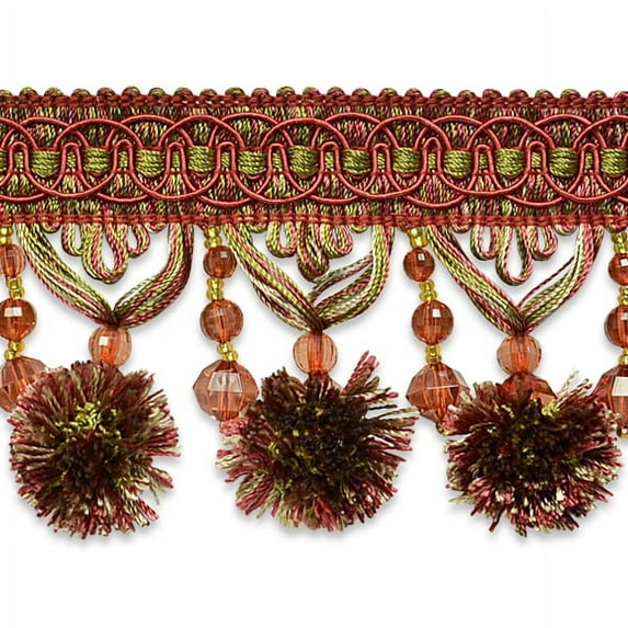 Expo Int'l 5 yards of Zoe Ball & Bead Tassel Fringe - Walmart.com