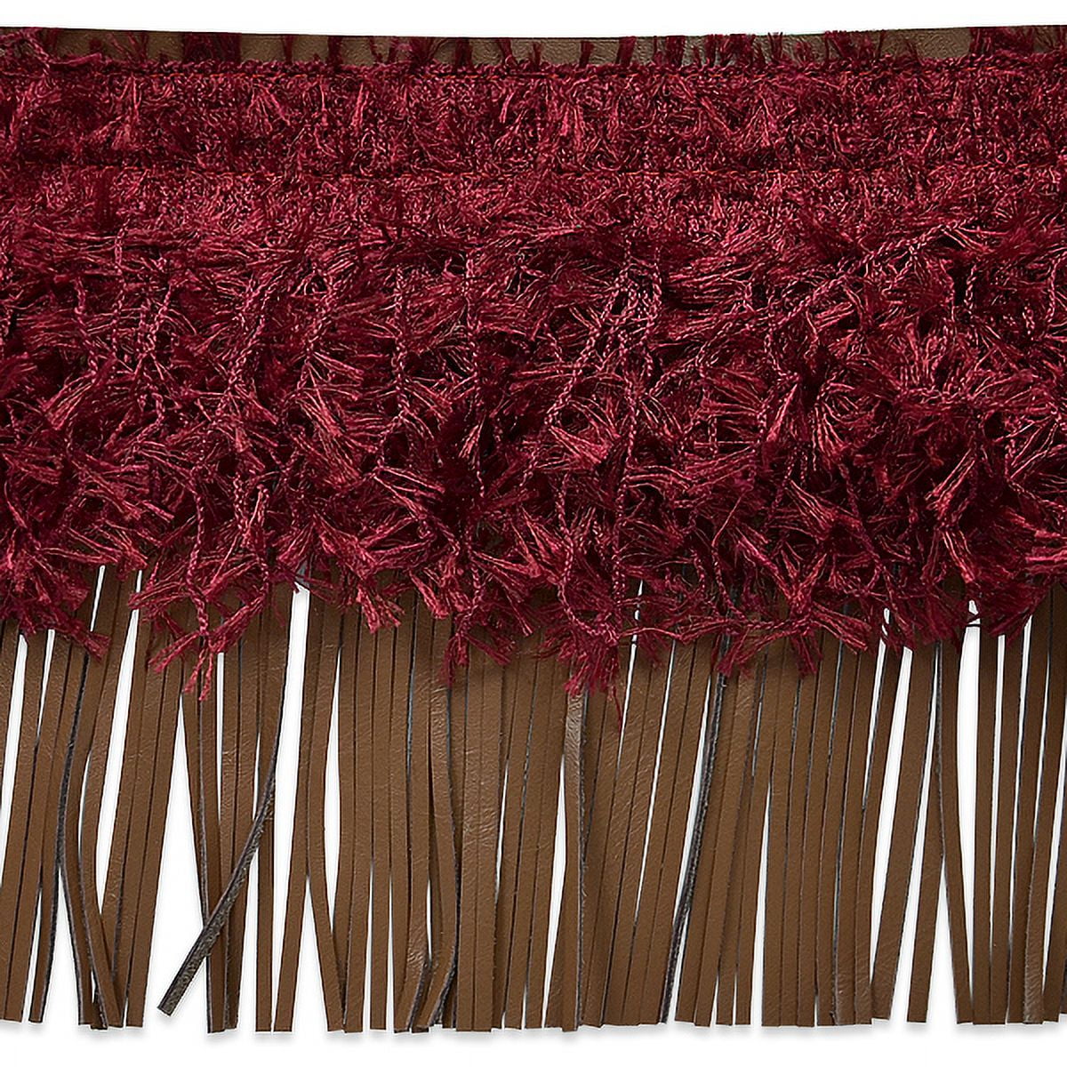 Expo Int'l 6" Leather And Hairy Gimp Fringe Trim by the yard (Sold by ...