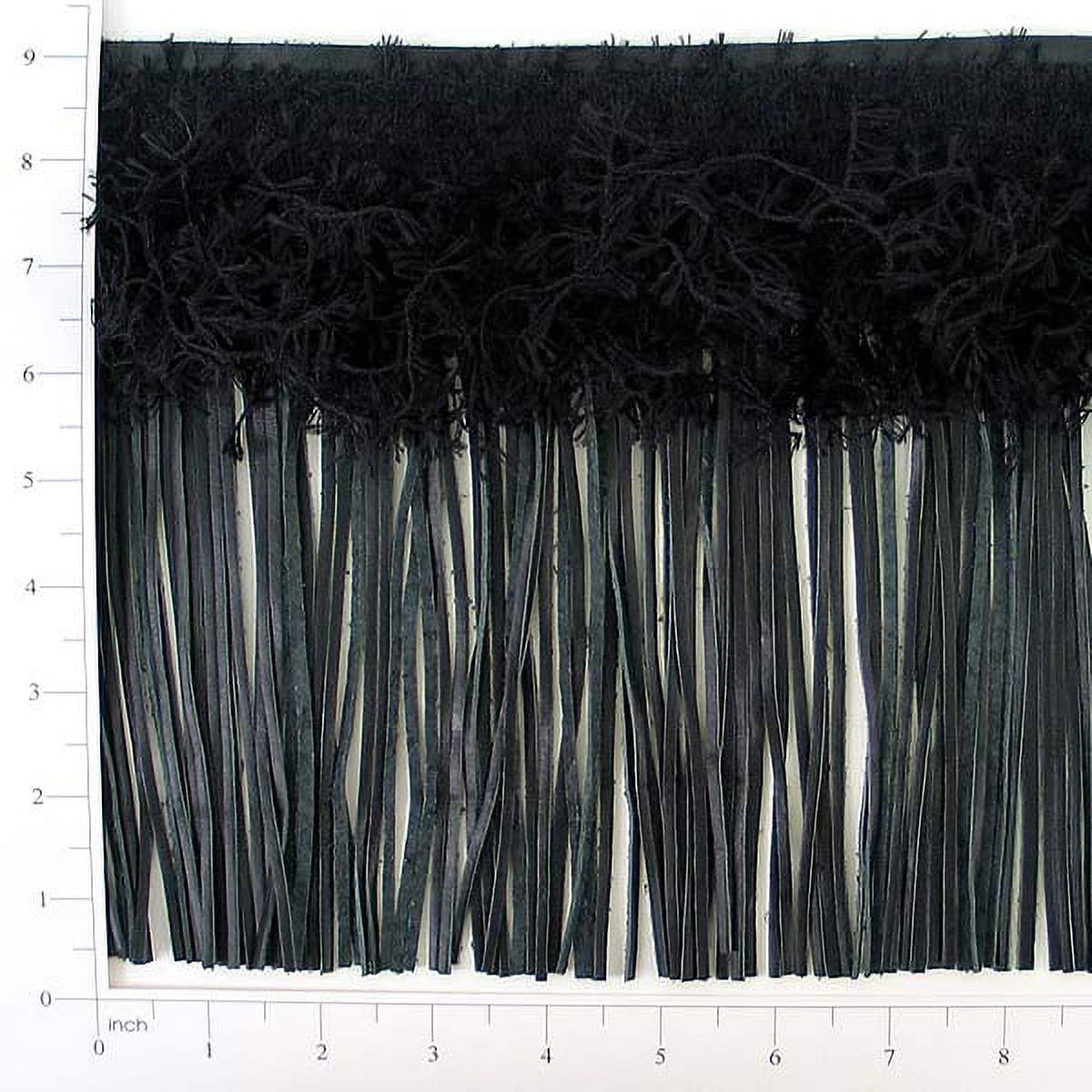 Expo Int'l 9" Leather And Hairy Gimp Fringe Trim by the yard (Sold by ...
