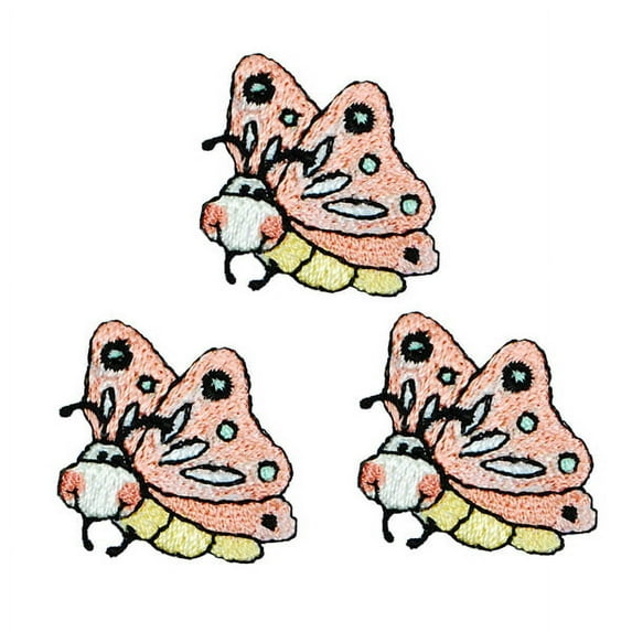 BaZooples Iron-on Patch Applique/Patch Flutterbug Pack of 3 - Walmart.com