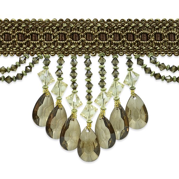 Isabella Scalloped Bead Fringe Trim by the yard (Sold by the Yard) - Walmart.com