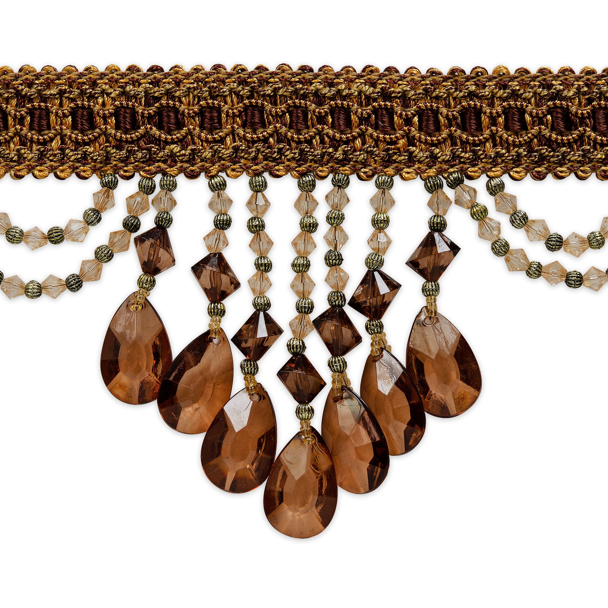 Isabella Scalloped Bead Fringe Trim by the yard (Sold by the Yard ...