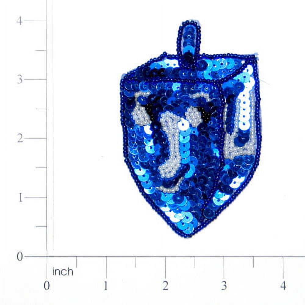 Jewish Dreidel Sequin Applique/Patch - Walmart.com